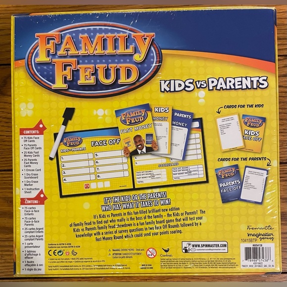 Spin Master | Games | Nwt Family Feud Game Kids Vs Parents | Poshmark